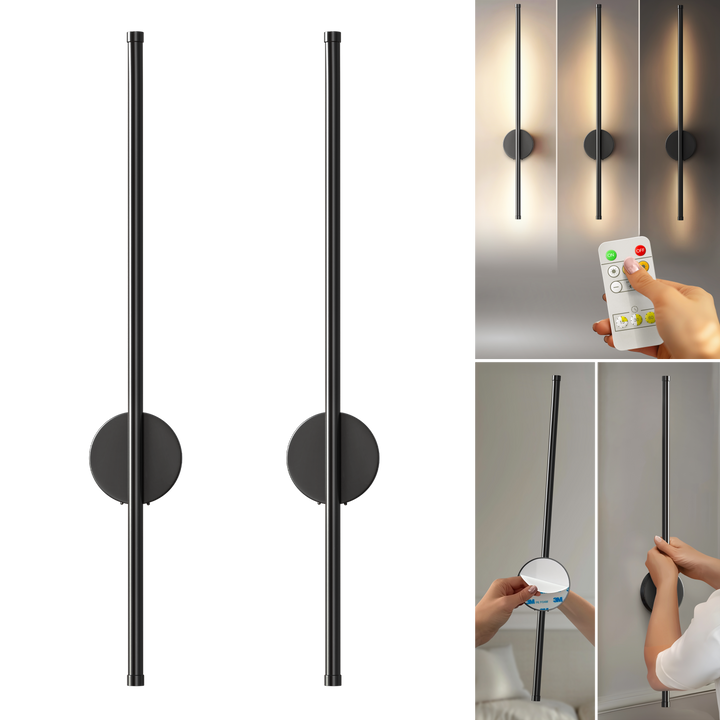 WIRELESS MODERN WALL LIGHTS (SET OF 2)